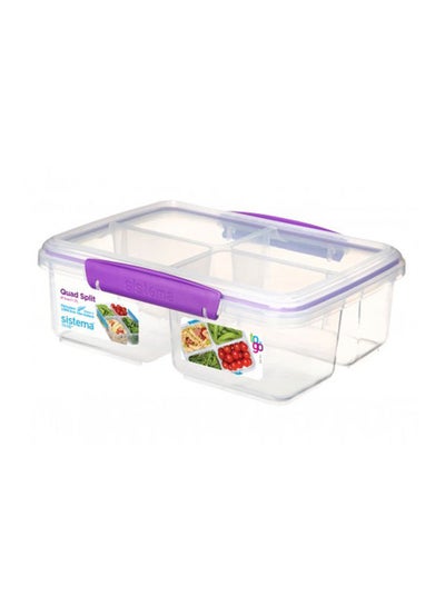 سعر Quad Split Food Storage Container Multicolour 23.4x8x17.4cm فى مصر ...