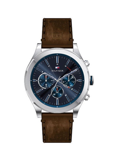 Men's Leather Chronograph Wrist Watch 1791741 price in Egypt | Noon ...