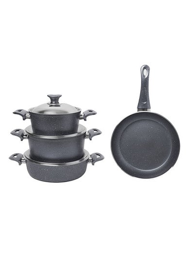 7-Piece Granite Cookware Set Grey 24x24x10.5cm price in Saudi Arabia ...