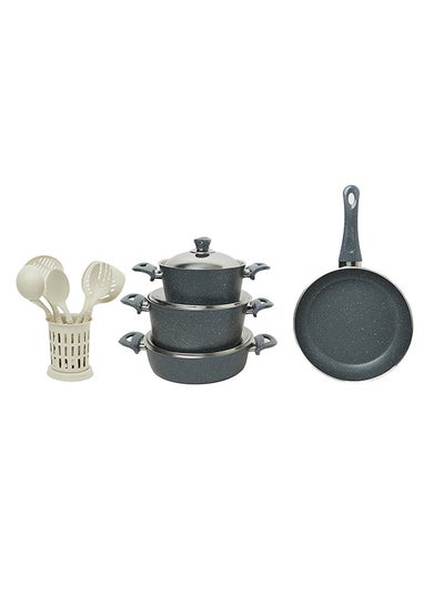 13-Piece Granite Cookware Set Grey 24x24x10.5cm price in UAE | Noon UAE ...