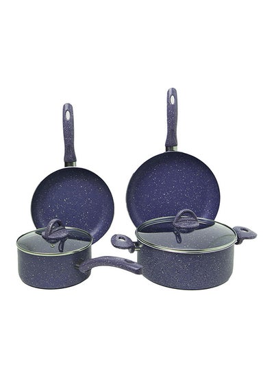 6-Piece European Granite Cookware Set Blue 24x24x10.5cm price in Saudi ...
