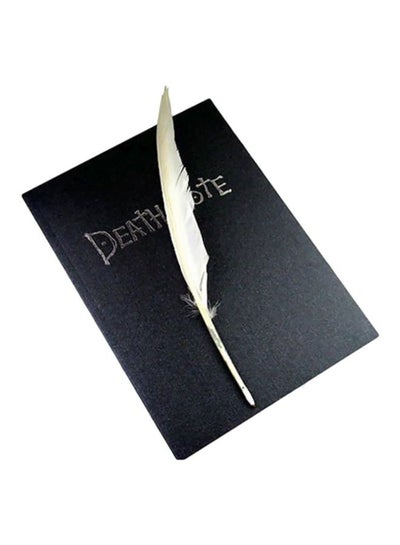 سعر Death Note Yagami Light Cosplay Notebook with Feather Pen Black ...