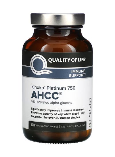 سعر مكمل غذائي Ahcc لدعم المناعة 60 كبسولة نباتية فى السعودية نون