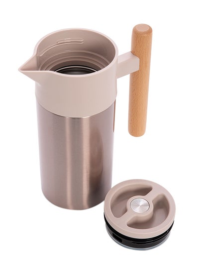 Steel Vacuum Flask Pink/Beige 1.2Liters price in Saudi Arabia | Noon ...