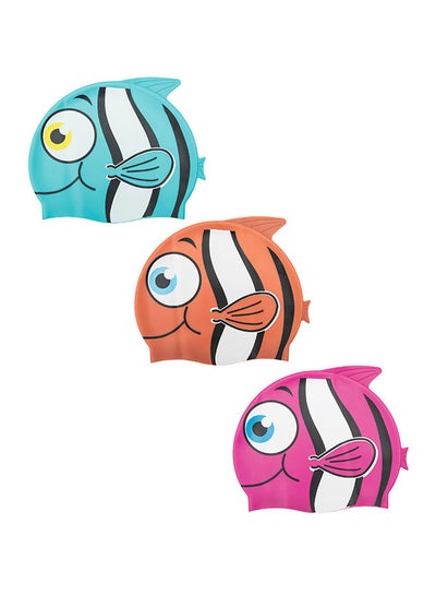 Hydro-Swim Lil' Buddy Cartoon Animal Funny Swimming Cap - Assorted 18cm ...