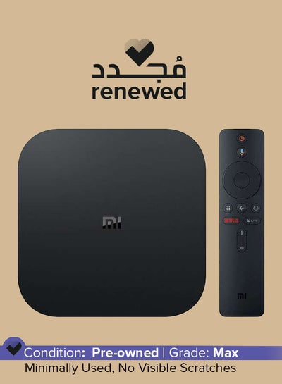 Renewed - Mi Box S 4K HDR Android TV Streaming Black price in Saudi ...
