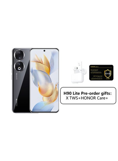 90 Lite Dual Sim Midnight Black 8GB RAM 256GB 5G With X TWS And Honor Care- Middle East Version ...