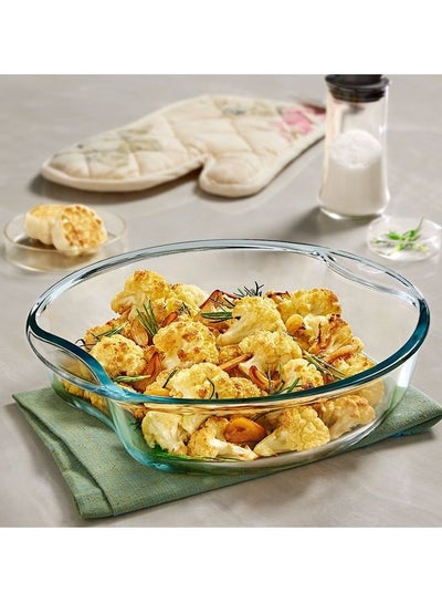 Easy Grip Round Cake Dish- Microwave, Oven And Dishwasher Proof White 2 ...